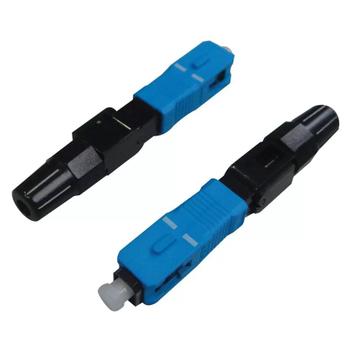 Conector FAST SC/UPC SM P/ Fibra Optica - AZUL - Generico - Emenda para Cabos de Rede - Magazine ...