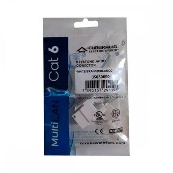 Conector Femea Multilan Cat.6 Branco - Furukawa - Peças para Celular ...