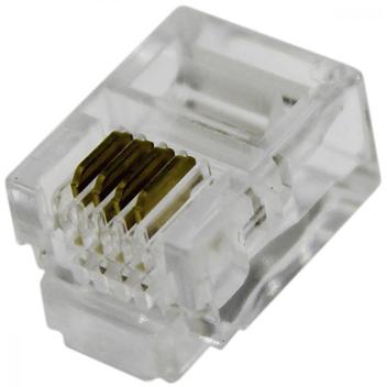 Conector P/telefonia Modular Rj11 - Kit C/20 PECA - Dezcomp ...