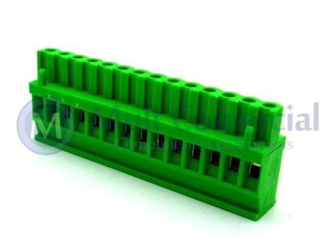 Conector Verde Multipolar AKZ1100-14 Macho de 14 vias - Passo 5.08mm ...