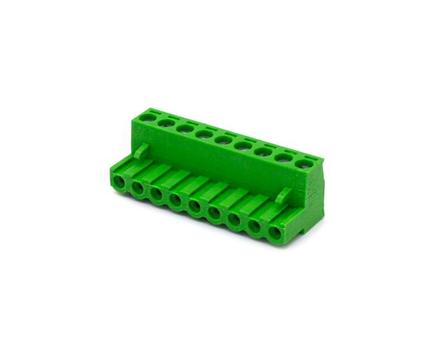 Conector Verde Multipolar AKZ950.09 Fêmea de 9 Vias - Passo 5,08mm ...