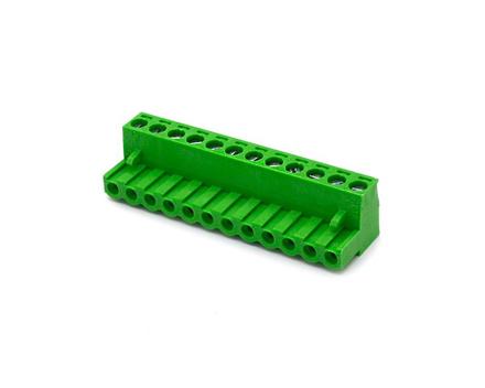 Conector Verde Multipolar AKZ950.12 Fêmea de 12 Vias - Passo 5,08mm ...