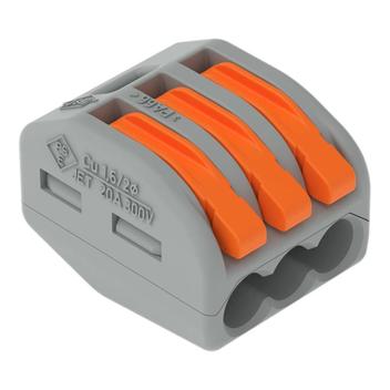 Conector Wago Original C/ Alavanca 3 Entradas Até 4mm - Conectores ...