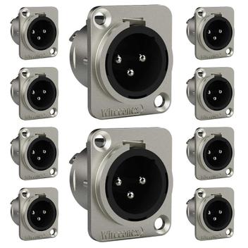 Conector Xlr Macho Wc 1033 Mp Bk Ni 3P Painel Wireconex 10 - Conector ...