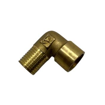 Conexão Cotovelo Joelho 90º Latão Rosca MachoX Fêmea 1/4 BSP - LAB - Curva para Canaleta ...