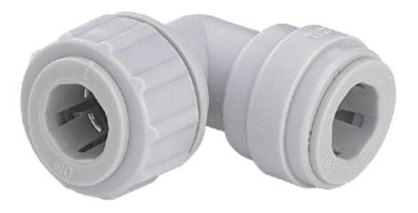 Conexão Rápida União Cotovelo Inox 3/8 X tubo 3/8 - DMFIT - União para Mangueira de Jardim ...