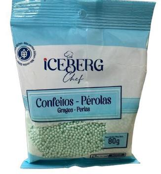 Confeito Perolado Azul Turquesa 80g Iceberg - Confeitos - Magazine Luiza