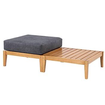 Conj. Puff Preto + Mesa De Centro Cannes Base Mel - 72434 - Sun House ...