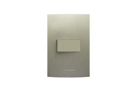 Conjunto 1 Interruptor Simples 4X2 Champagne 85436 Alumbra ...