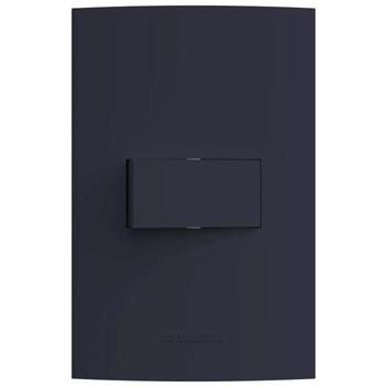 Conjunto 1 Interruptor Simples 4X2 Preto Fosco 85736 Alumbra ...