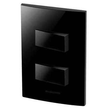 Conjunto 2 Interruptores Simples - Inova Black Piano - Blp07 - Alumbra ...