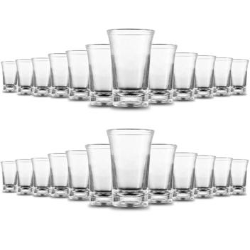 Conjunto 24 Copo Shot Em Vidro 40Ml Kit Dose Bar Degustação - Novicasa ...