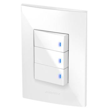 Conjunto 3 Interruptores Led - Alumbra Inova Pro - Abb33 ...
