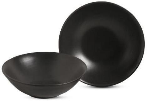 Conjunto 6 Bowls Decorados Preto Acetinado 300Ml - Alleanza Cerâmica ...