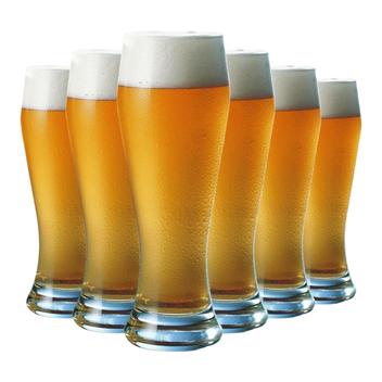 Conjunto 6 copos chopp cerveja vidro 680 ml transparente resistente weissbach - TRIUMPH ...
