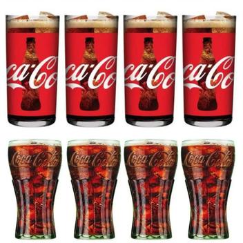 Conjunto 8 Copos de Vidro Coca Cola Nadir Long Drink - Copo de Água ...