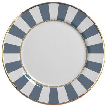 Conjunto Alleanza de 6 Pratos Raso Blue Strip - LHD LOUÇAS - Prato Raso ...