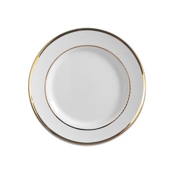 Conjunto Alleanza de 6 Pratos Sobremesa Relevo Ouro - LHD LOUÇAS - LDH ...