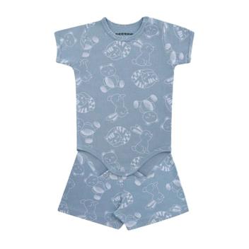 Conjunto Bebê Menino Dedeka Body Bichinhos Azul - 1437 3 - Conjunto ...