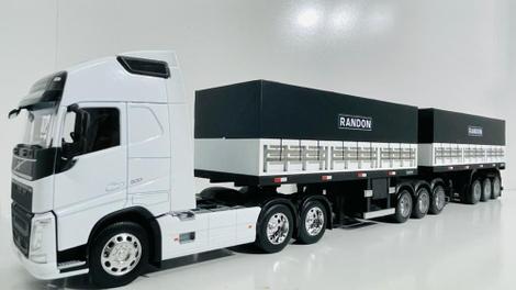 Conjunto Bitrem 3x3 Graneleiro Escala 1:32 - Diesel Miniaturas ...