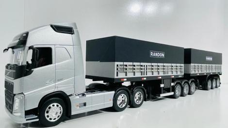 Conjunto Bitrem 3x3 Graneleiro Escala 1:32 - Diesel Miniaturas ...