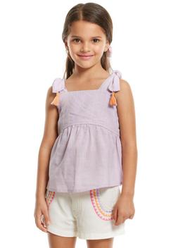 Conjunto Blusa Lilás Shorts Infantil Poah Noah - Poah Banana - Conjunto Infantil - Magazine Luiza