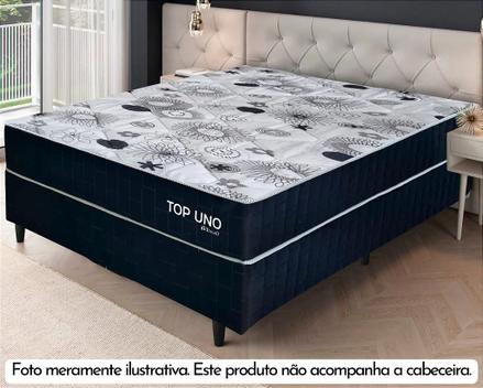 Conjunto Box Casal (Colchão Top Uno Molas Ensacadas Topázio + Base Box ...