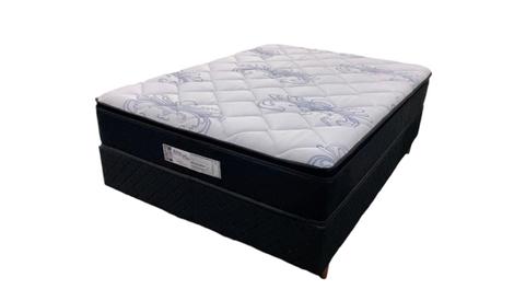 Conjunto Box Casal King Size Semi Ortopédico D33 Preto - Sobral Rezende ...