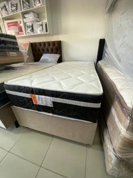 Conjunto Box Solteiro Molas ensacadas - Soft Pluma - Cama Tradicional ...