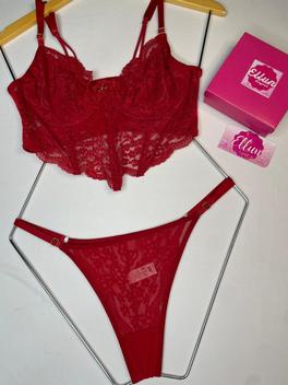 Conjunto Cherry - Ellun Lingerie - Conjunto de Lingerie - Magazine Luiza