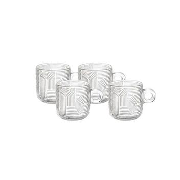 Conjunto de 4 Xícaras De Vidro Transparente 100ml Wolff - Jogo de Chá ...