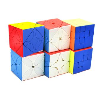 Conjunto de 6 Cubos Mágicos Yealvin Speed Cube Sem Adesivo - Quebra ...