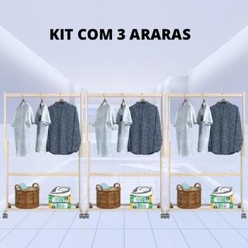 Conjunto De Araras Para Roupas Infantis Com Prateleira - Redecore ...