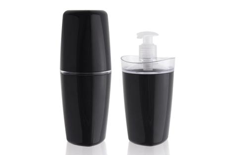 Conjunto de banheiro plástico tule preto - ou cbt 805 ptf - Kit de ...
