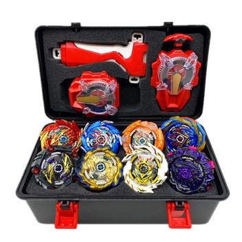 Conjunto de Beyblade de Explosão Gyro Super King com Caixa - 8 Peças ...