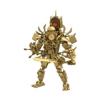 Conjunto De Blocos De Construção De Banheiro Skibidi Dourado Para ...