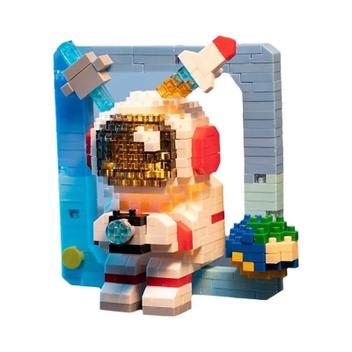 Conjunto De Blocos De Construção Micro Astronauta Brilhante Espaço ...