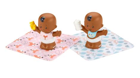 Conjunto de Bonecos Fisher-Price Little People Snuggle Twins - Bebês ...