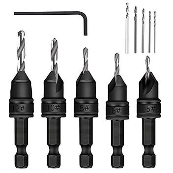 Conjunto de Brocas Escareadas MulWark 82 - 5 Peças HSS - Broca ...