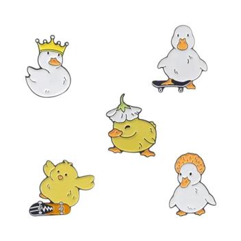 Conjunto De Broche Em Formato De Patinho Fofo, 2 a 7 Peças, Distintivo ...