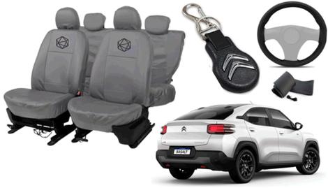 Conjunto de capa couro Basalt 2024 a 2025 + resistência - ferro tech ...