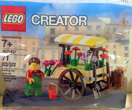 Conjunto de carrinho de flores LEGO Creator 40140 com minifigura Flower ...