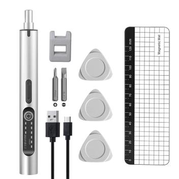 Conjunto De Chave De Fenda Elétrica Sem Fio De Precisão Com Luz LED 3 ...