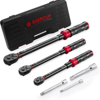 Conjunto de chaves de torque SUERCUP 1/4 3/8 1/2 polegadas Drive 20-240 ...