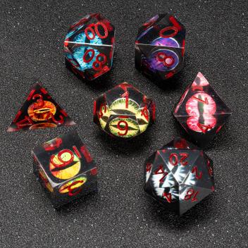 Conjunto de Dados FugaCity Fugacity Liquid Core Resin DND - 7 Peças ...