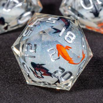 Conjunto de dados OUKELANWO Liquid Core Koi Fish DND Dungeons Dragons ...