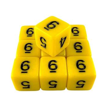 Conjunto De Dados Poliédricos D6 De 16 Mm 6 Lados 10 Unidades Para Jogo De Tabuleiro TRPG DND ...