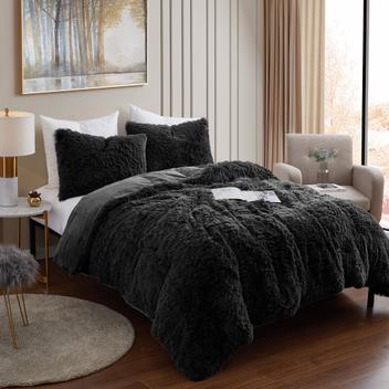 Conjunto de Edredom Queen Sweet Home Collection - Luxo em Faux Fur ...