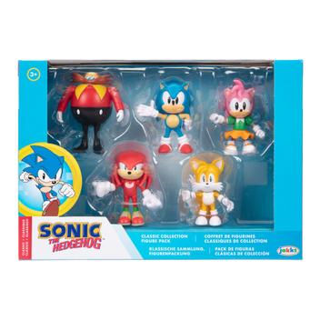 Conjunto de estatuetas JAKKS Pacific Sonic de 6 cm, pacote com 5 ...