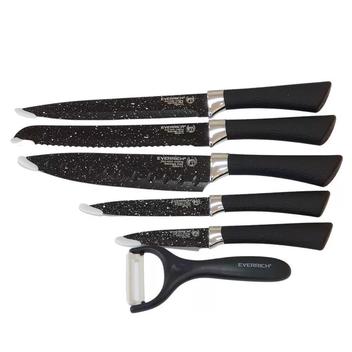Conjunto de Facas Inox Profissional Shark Requin 6 Peças - Relet - Jogo ...